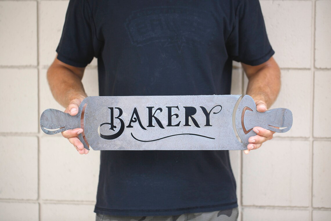 Unique Bakery Sign Roller Mill Sign Handcrafted Plasma Cut - Etsy