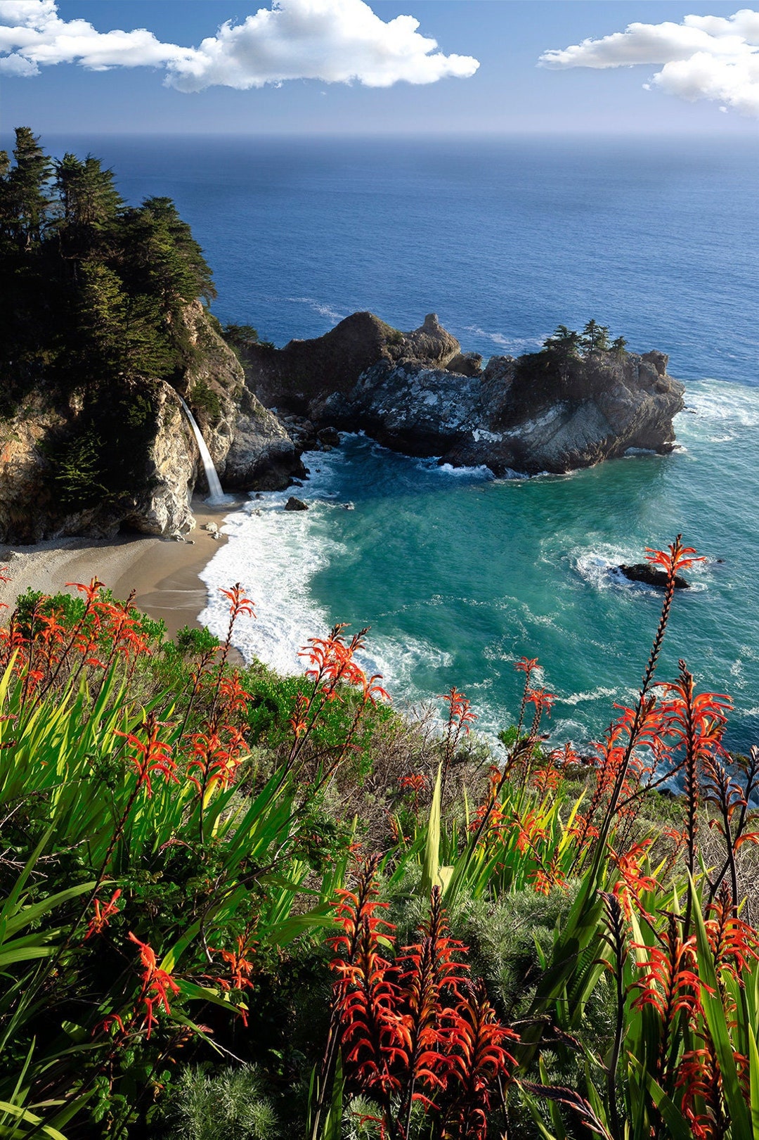 Mcway Falls, Big Sur by Dan Merkel Photography Print Poster Canvas or ...