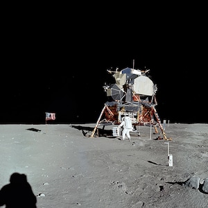 NASA Apollo 11 Lunar Module Panorama, Moon Landing Exploration, Moon ...