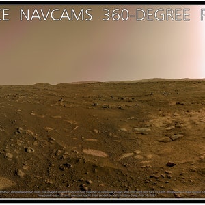 NASA PERSEVERANCE Rover Panorama 2021, Mars Landing Exploration, NASA ...