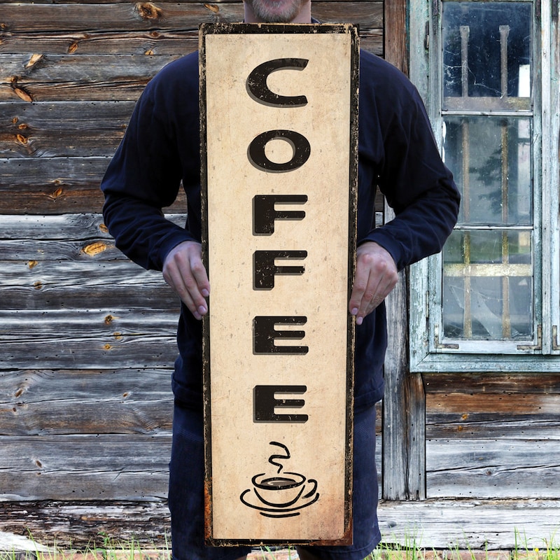 Antique Coffee Sign - Etsy