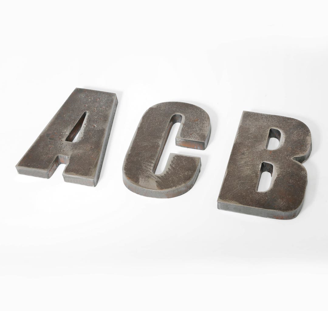 Metal Letter CNC Plasma Cut 1/2 Inch Thick Steel Letters FAST SHIPPING ...