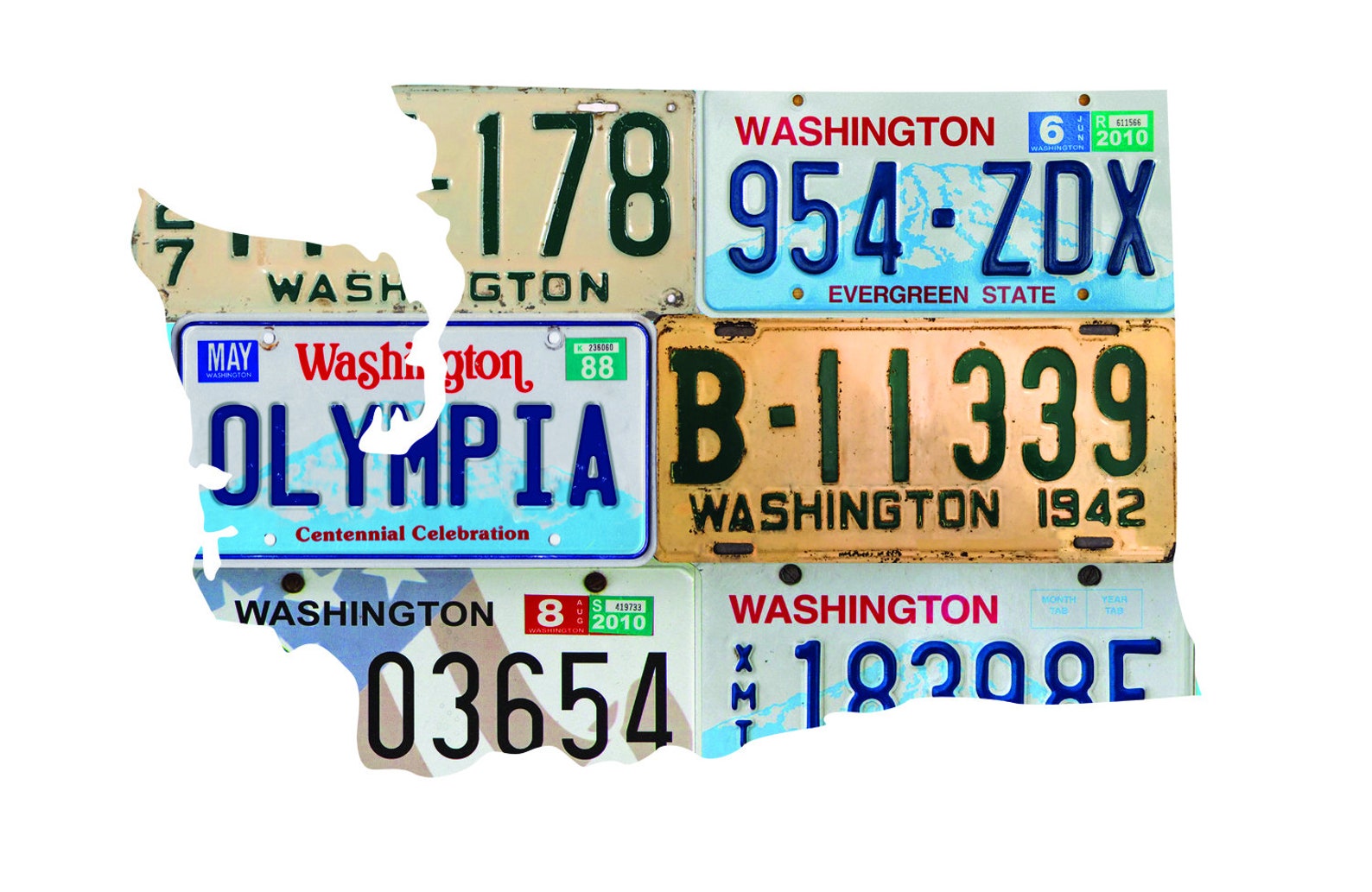 WASHINGTON License Plate Plasma Cut Map Sign Metal Sign Wall - Etsy