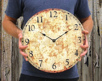 Farmhouse Large Wall Clock - Etsy