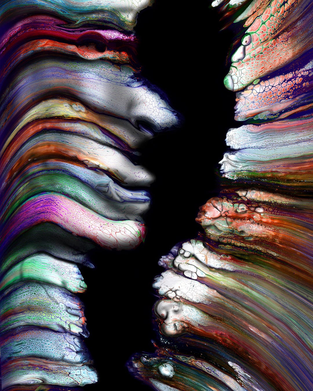 Faces by Eric States Original Painting Wall Art Famous Painting Oil ...