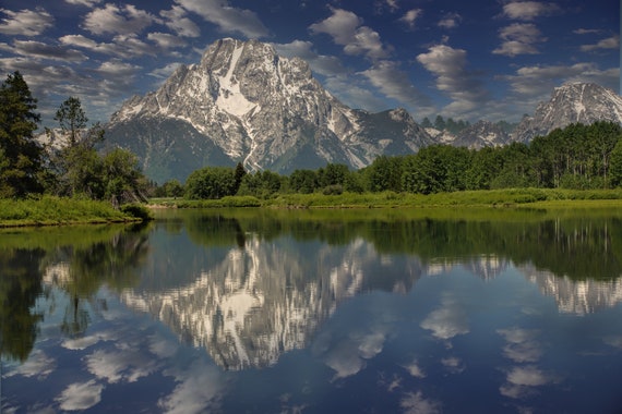 GRAND TETONS National Park Spring Reflections by Dan Merkel - Etsy
