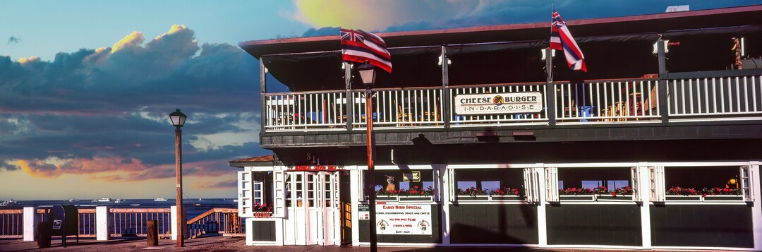 Lahaina, Hawaii Restaurant by Dan Merkel Photography Print Poster ...