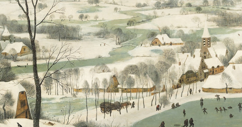 The Hunters in the Snow Painting by Pieter Bruegel the Elder, Northern ...