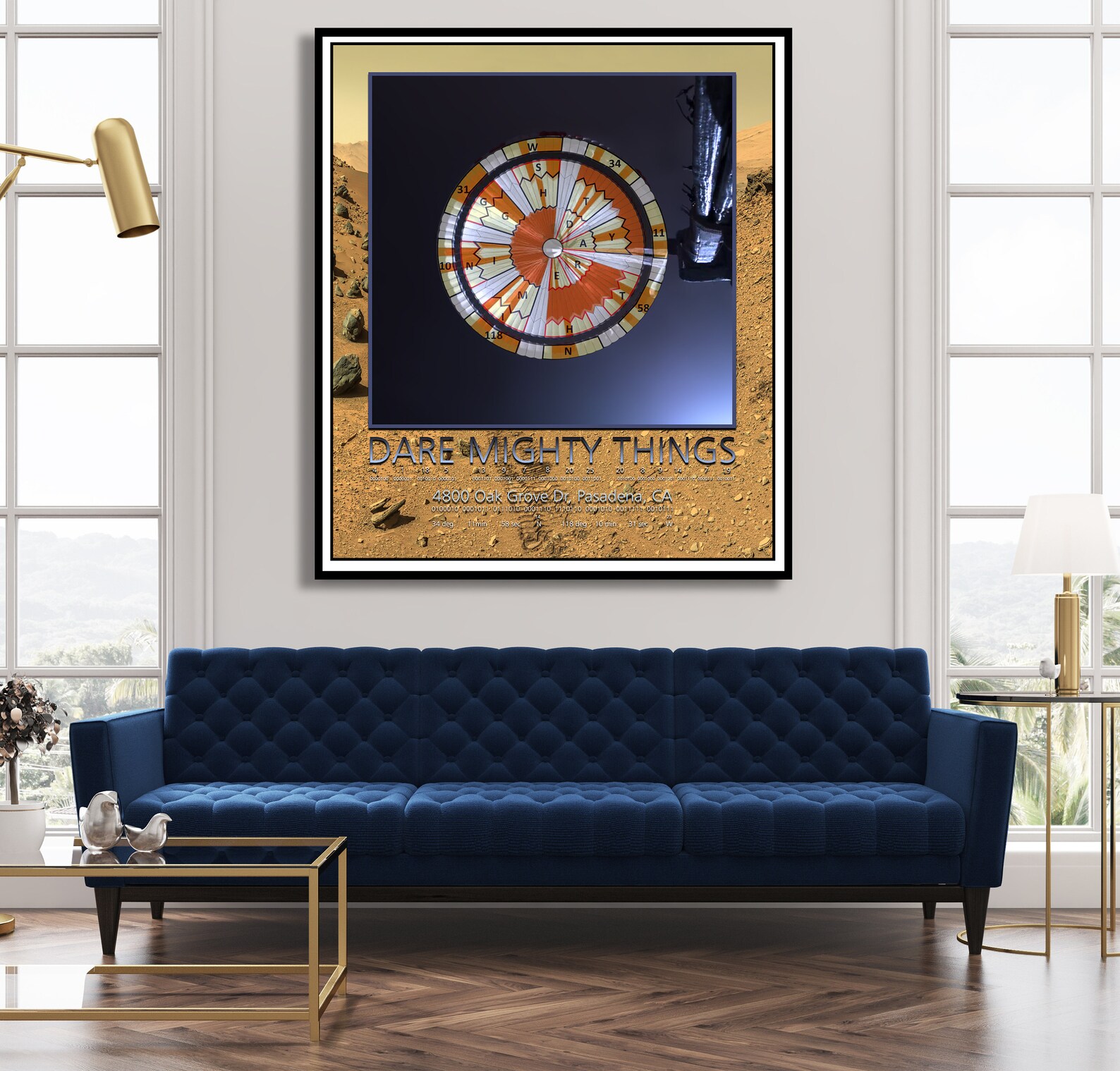 NASA - Dare Mighty Things - Perseverance Parachute NASA Print Space ...
