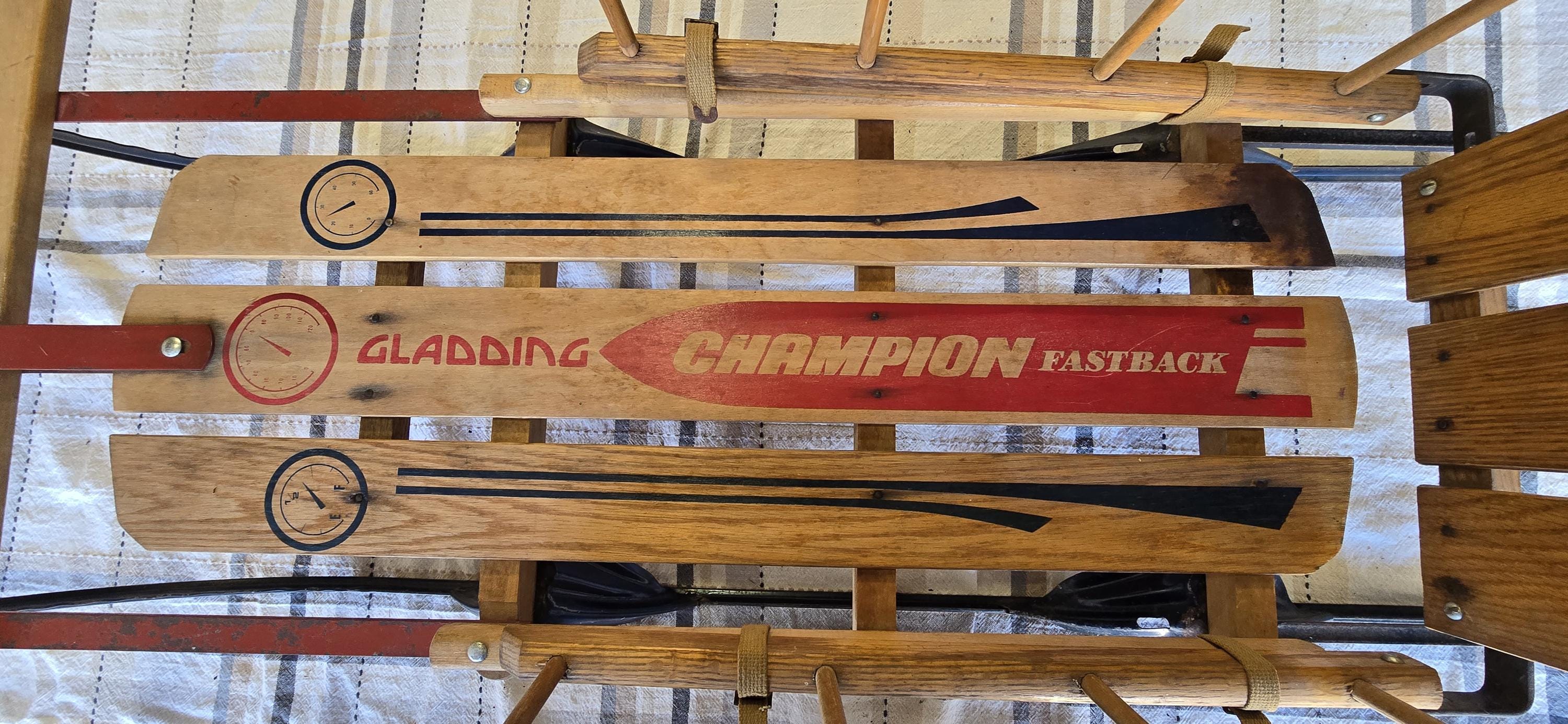 Gladding Champion Fastback Sled 1980s - Etsy