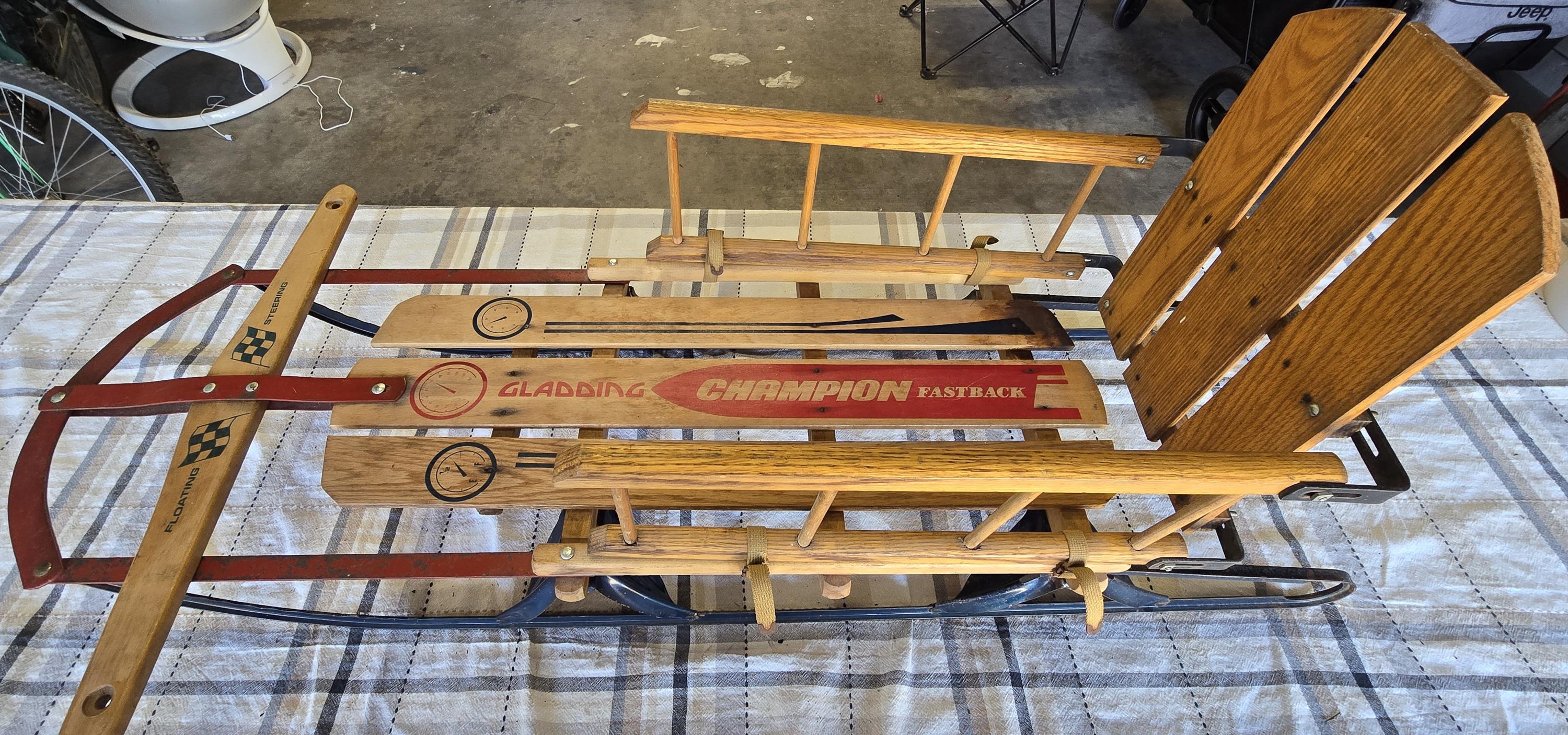 Gladding Champion Fastback Sled 1980s - Etsy