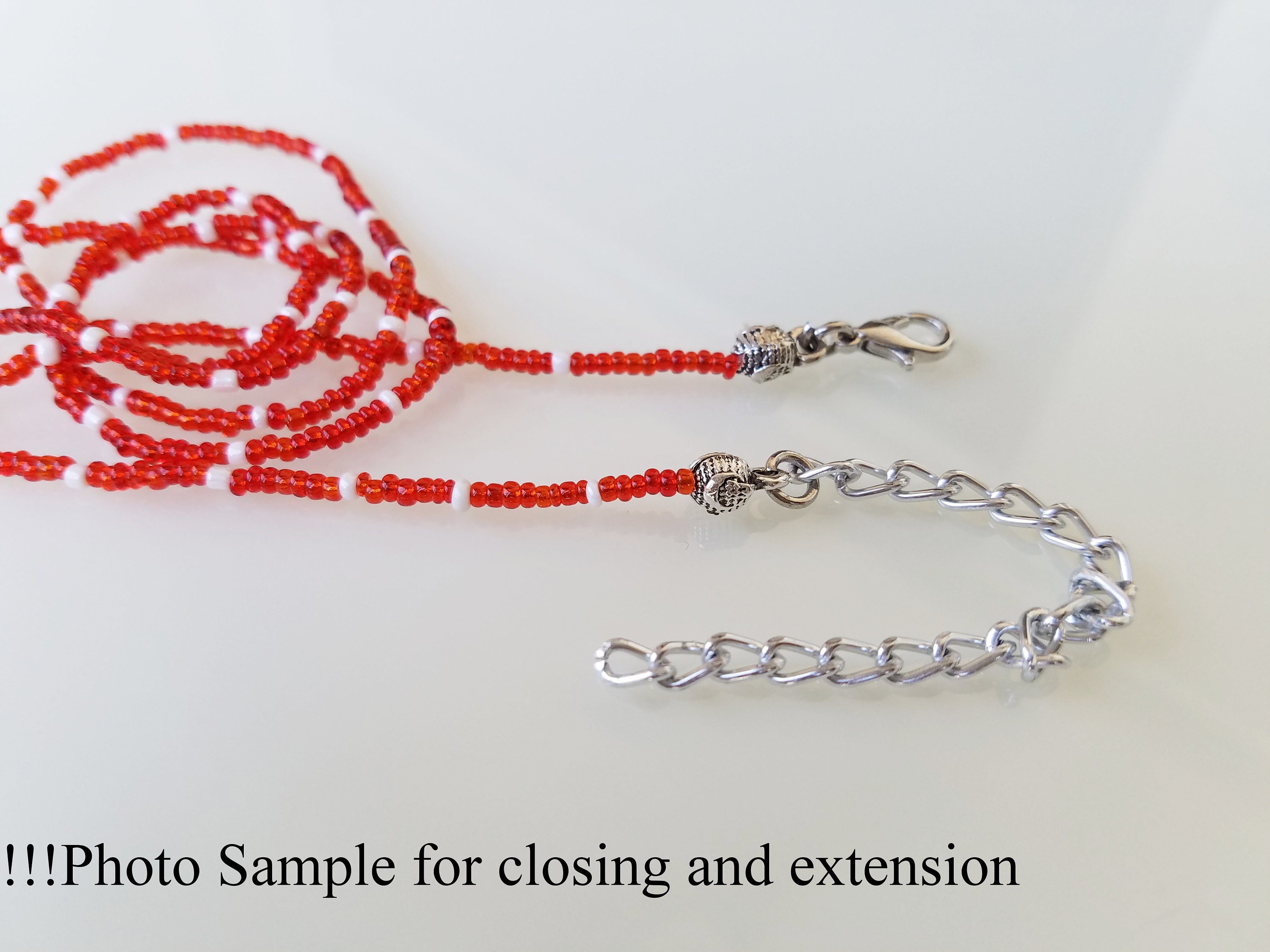 Colorful Multi Bead Belly Chain with Clasp Adjustable Belly | Etsy