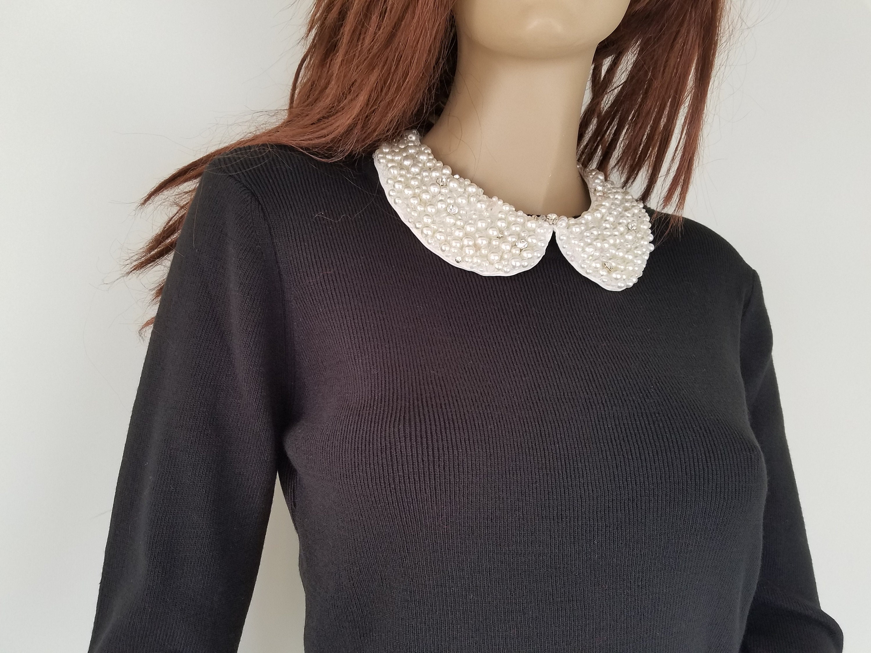 Pearl Beaded Detachable Peter Pan Collar Necklace - Etsy