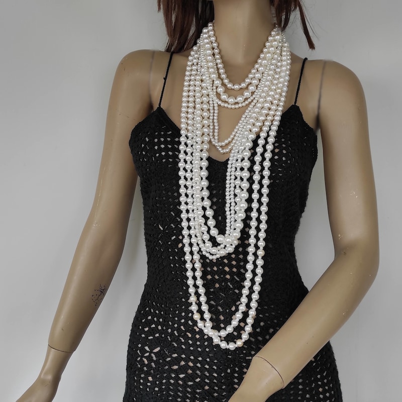 Pearl Statement Necklace - Etsy