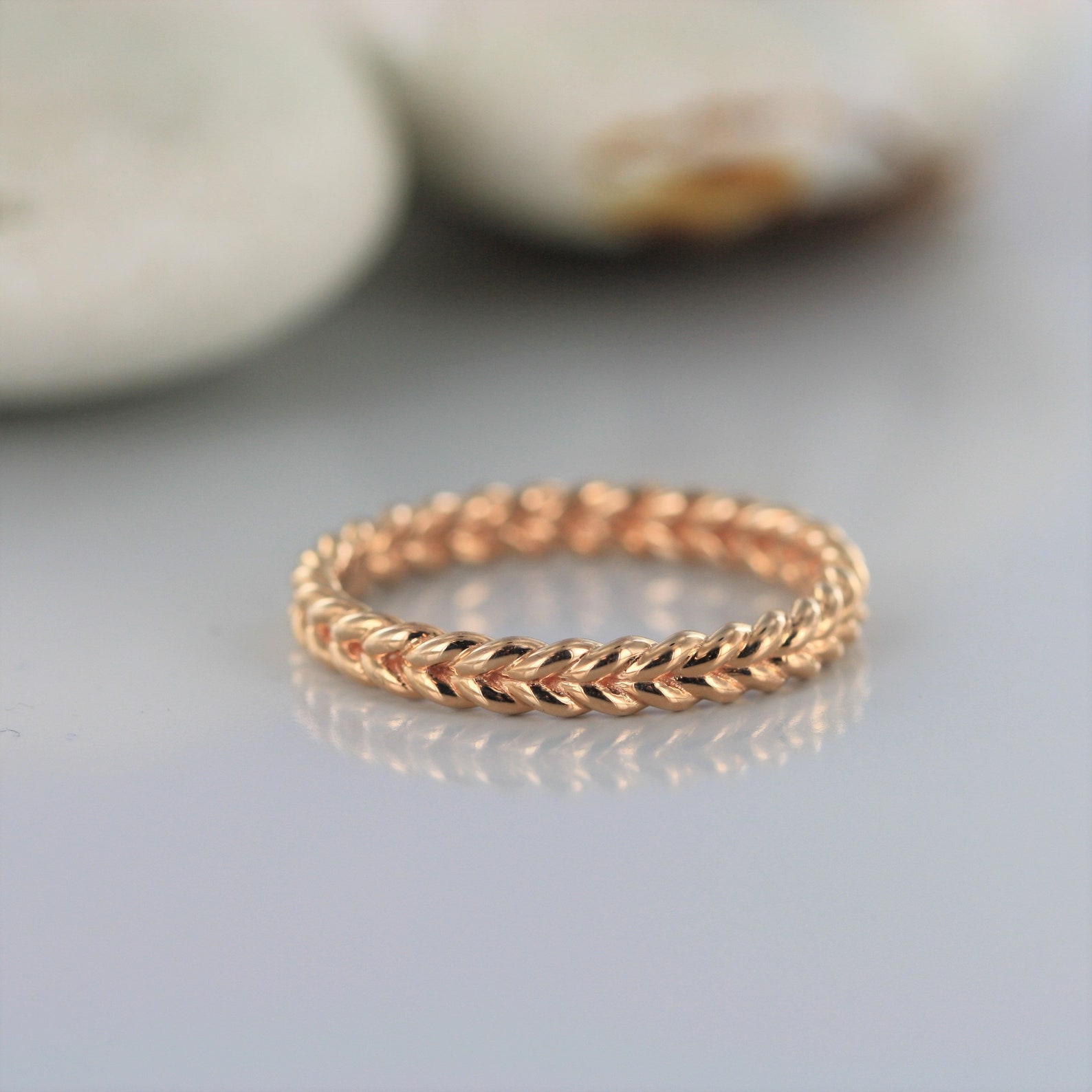 Love Rope 18K Gold Braided Wedding Band Unique Twisted Gold | Etsy