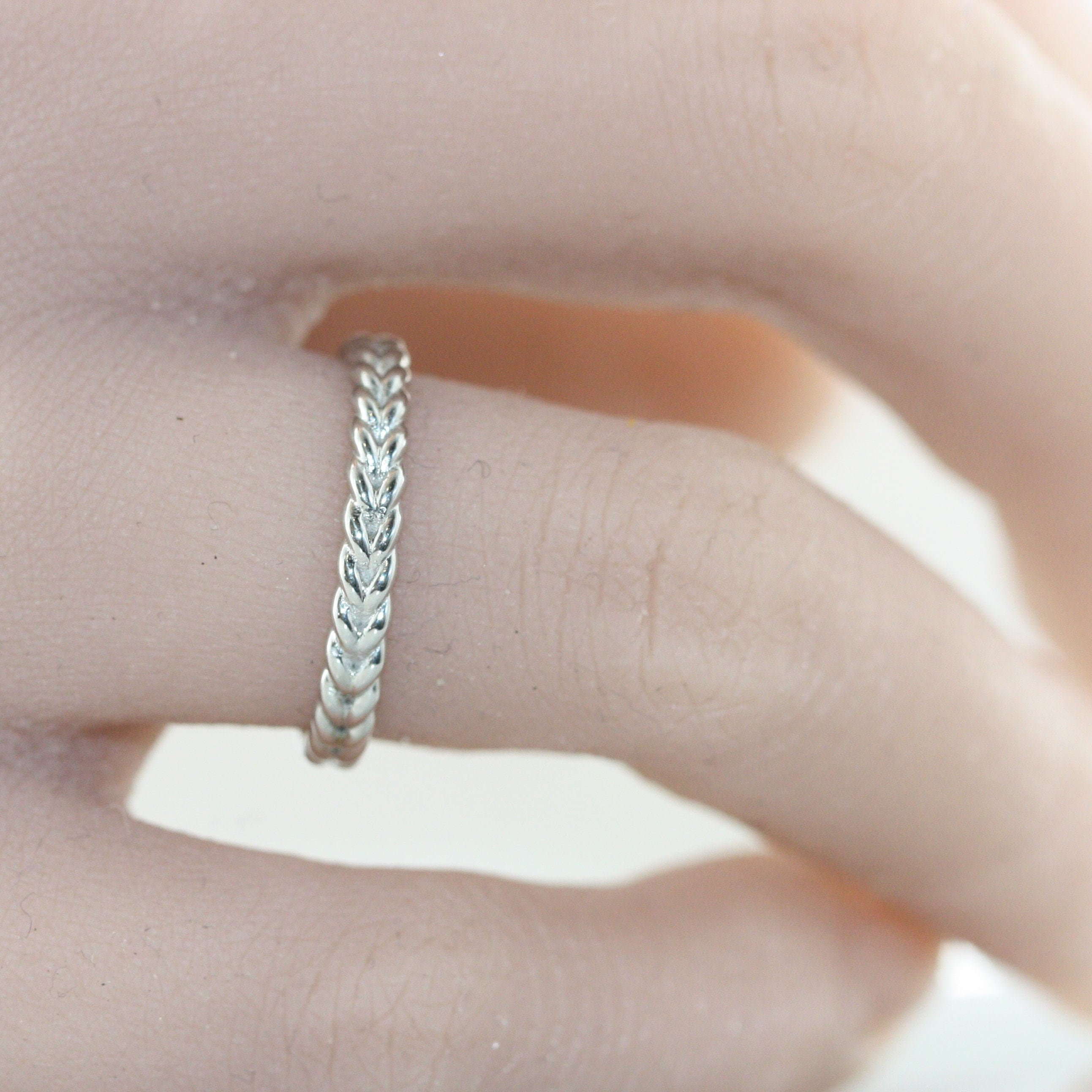 Love Rope Braided Wedding Ring in 14K Solid Gold - Etsy