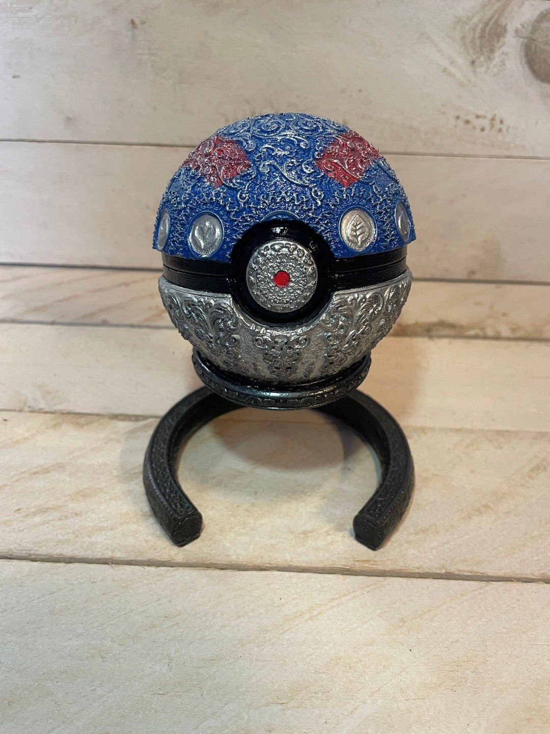 Handmade Deluxe Pokemon Ball With Stand, Fan Art 3D Printed - Etsy