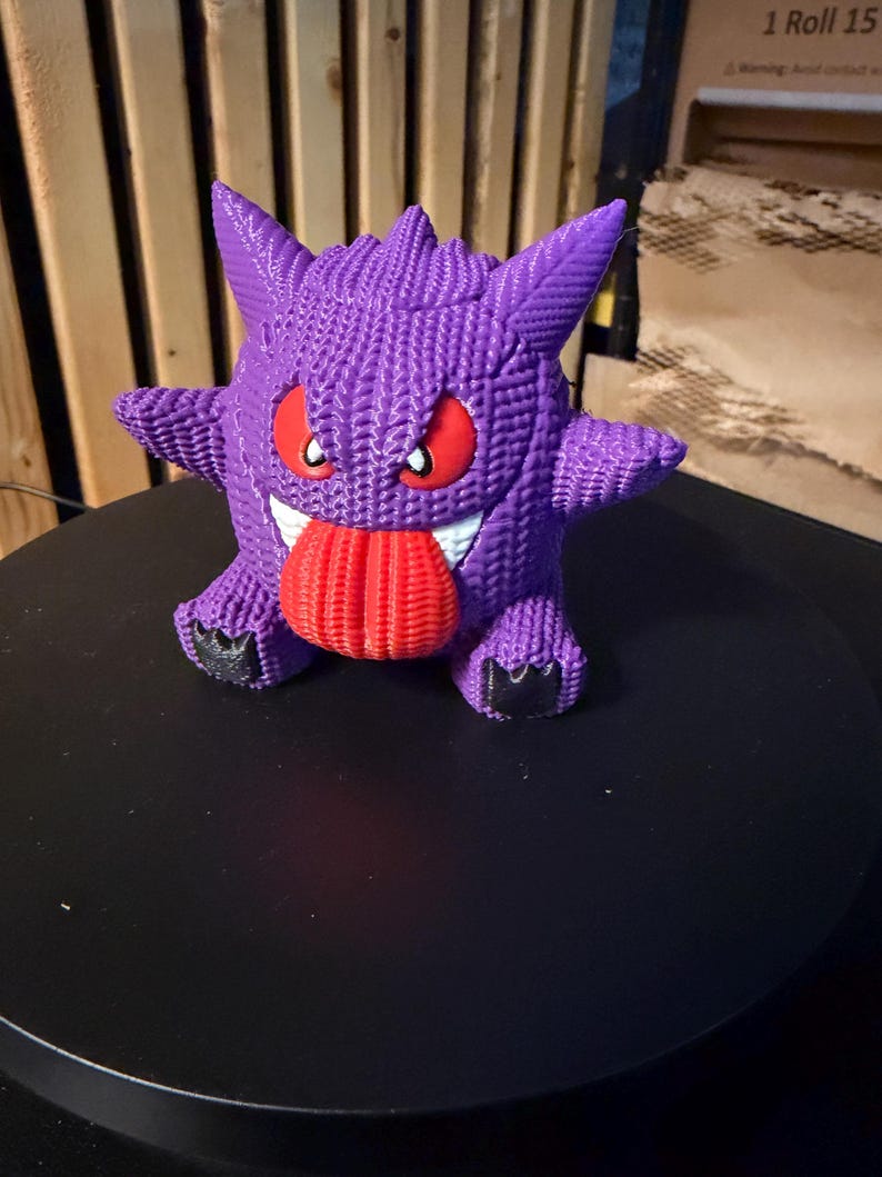 3d Printed Knitted Gengar - Etsy
