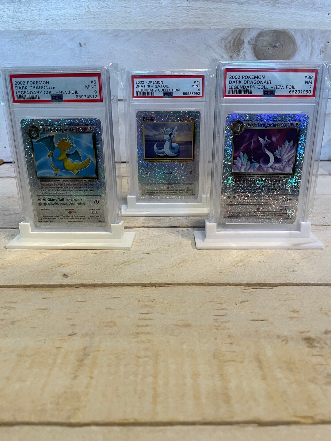 Angled PSA Card Holder 3 Pack - Great for POKEMON - Etsy