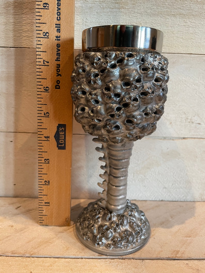 Skull Chalice With Stainless Steel Insert - Etsy
