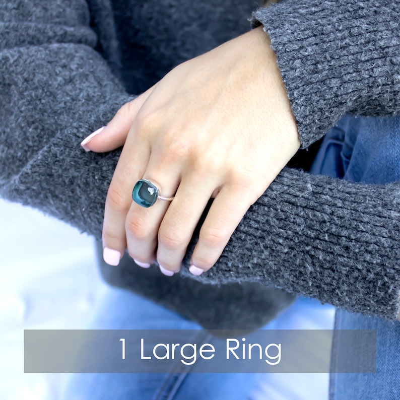 Peridot Ring Large - Peridot Quartz Green Ring - August Birthstone ...