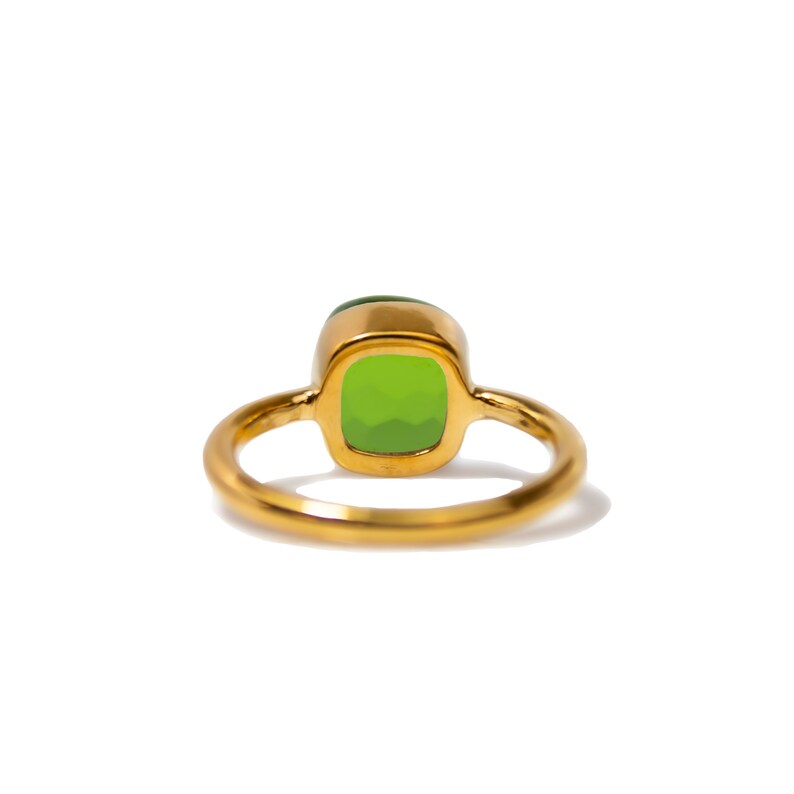Peridot Ring Small - Peridot Green Ring - Peridot Gold - Green ...