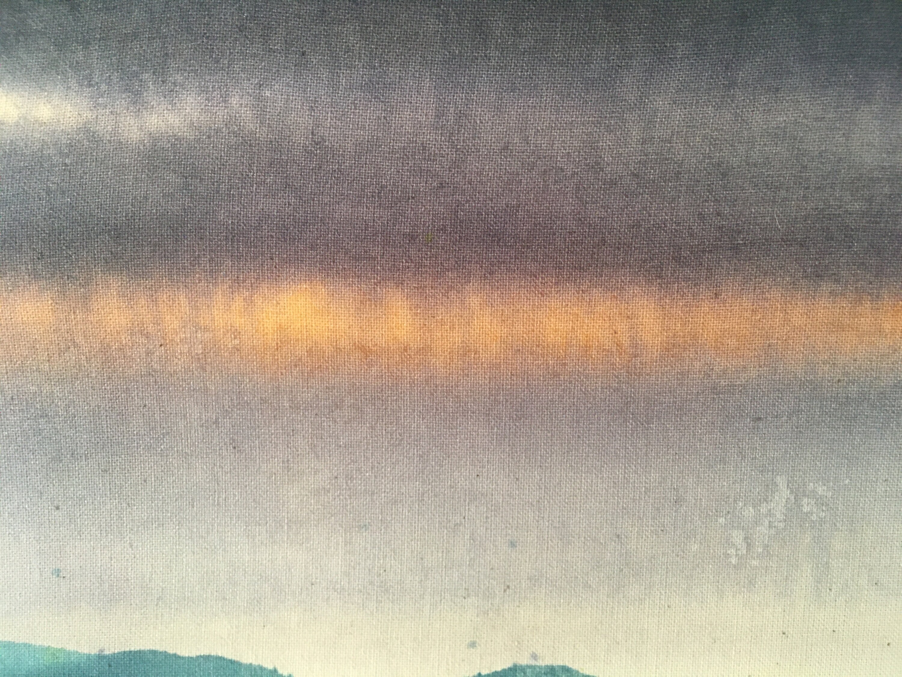 Original Painting Abstract Mountainscape Ink and Acrylic on - Etsy