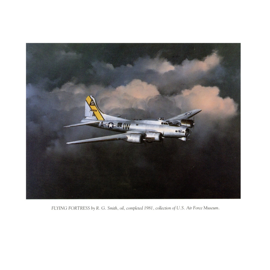 B-17 G Flying Fortress – FLYING FORTRESS Bookplate Art Print Painted by ...