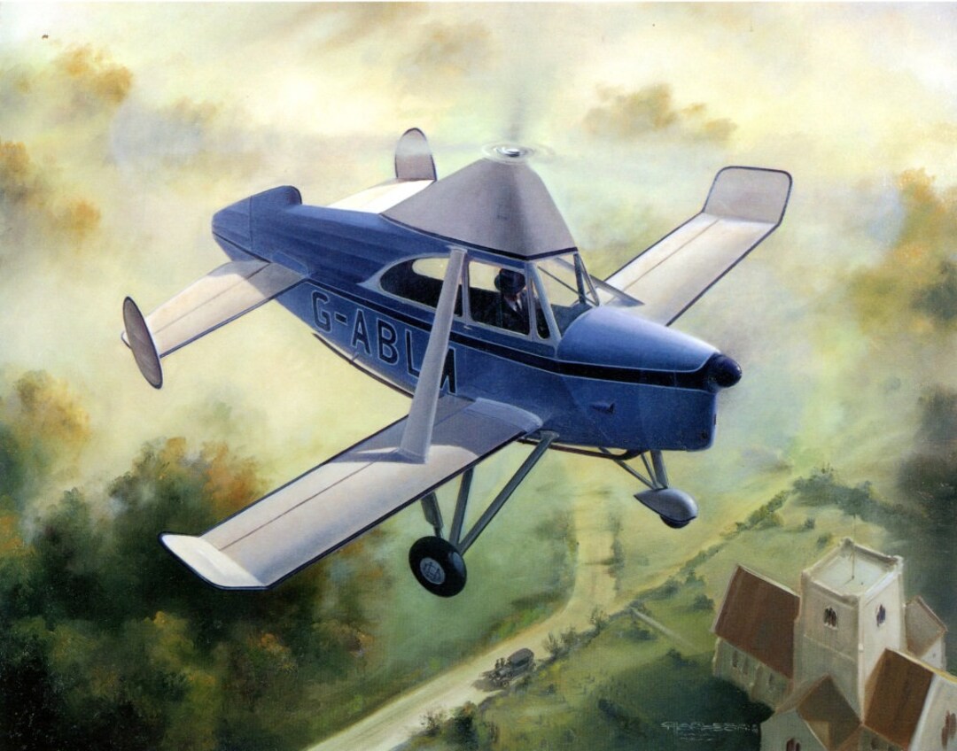 Cierva C-24 Autogiro – IS It A BIRD? . . . is It A PLANE? Bookplate Art ...
