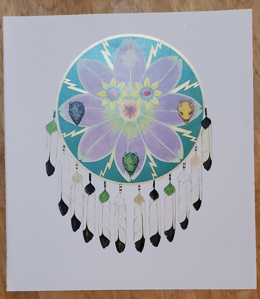 Indian Shaman Style “personal Shield” Art Bookplate IS6 - Etsy