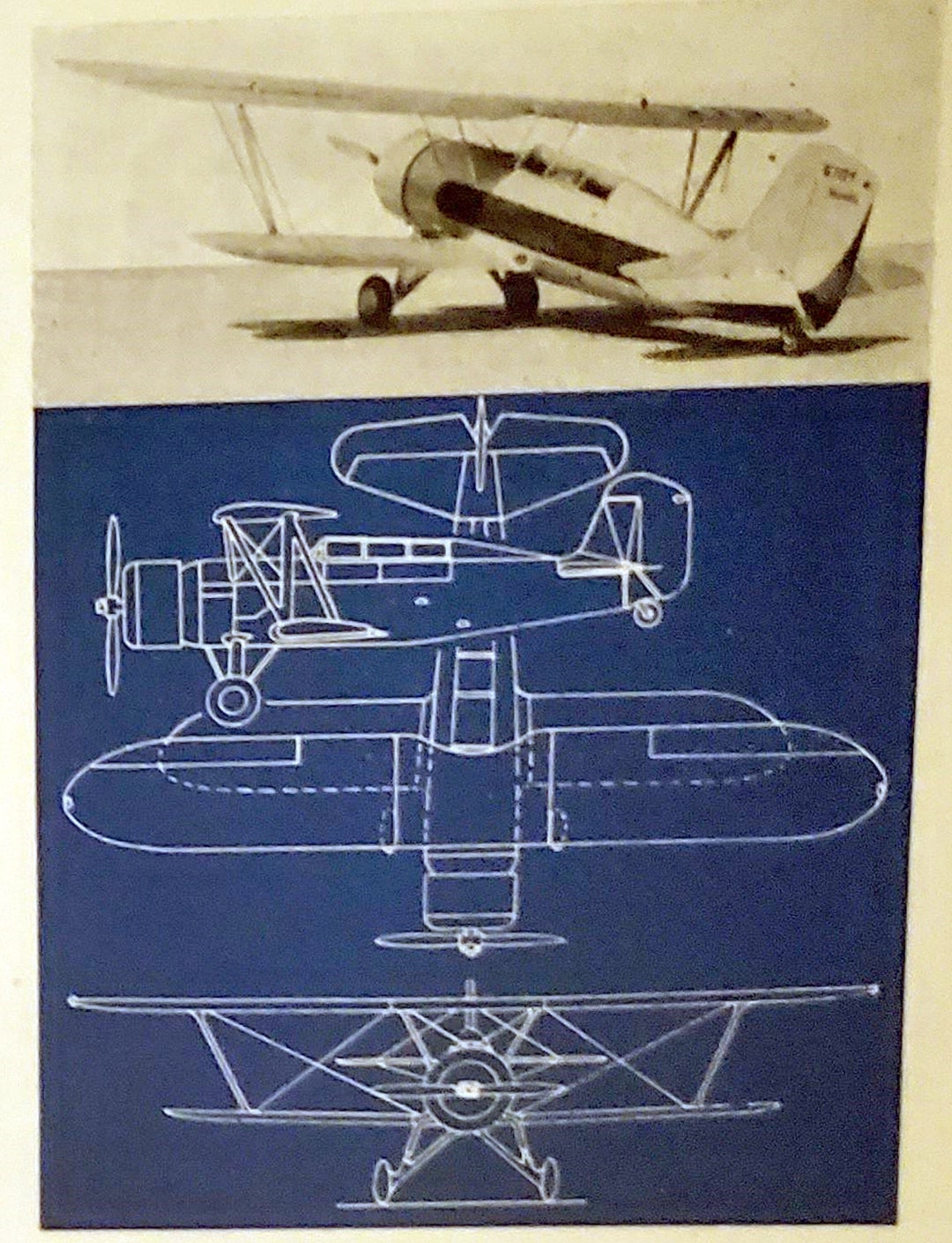 1935 STEARMAN Model 81 Airplane Article 1B3-3 - Etsy