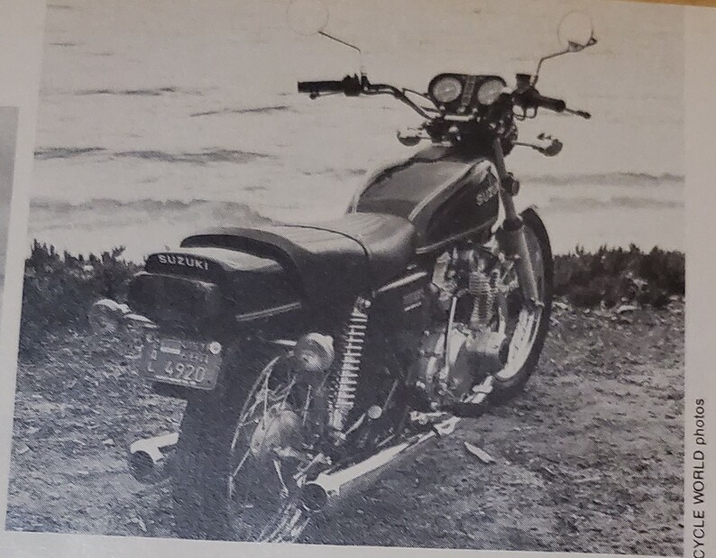 1977 SUZUKI GS550 Motorcycle Road Test From Cycle World 1MC32 - Etsy