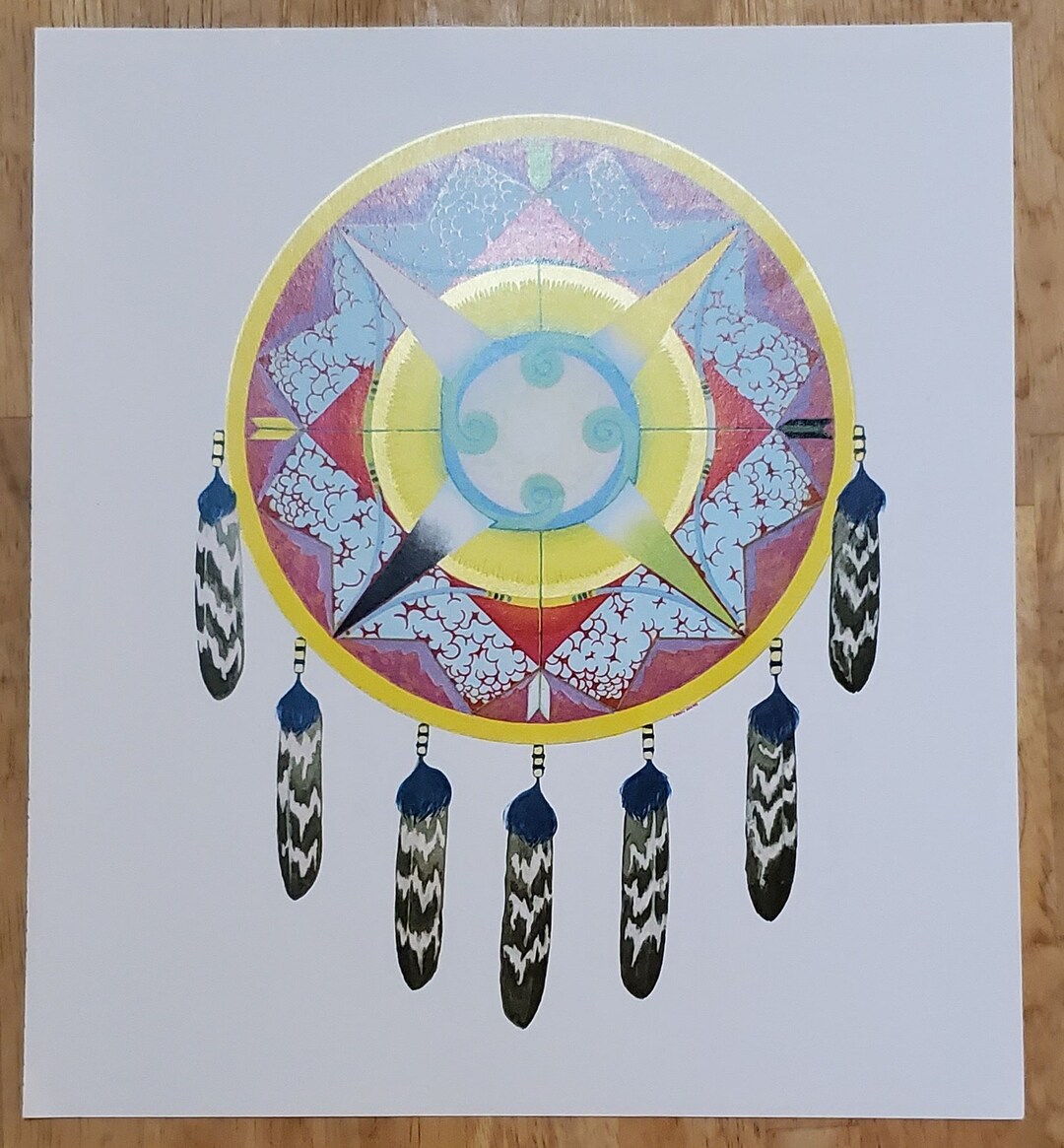 Indian Shaman Style “personal Shield” Art Bookplate IS11 - Etsy