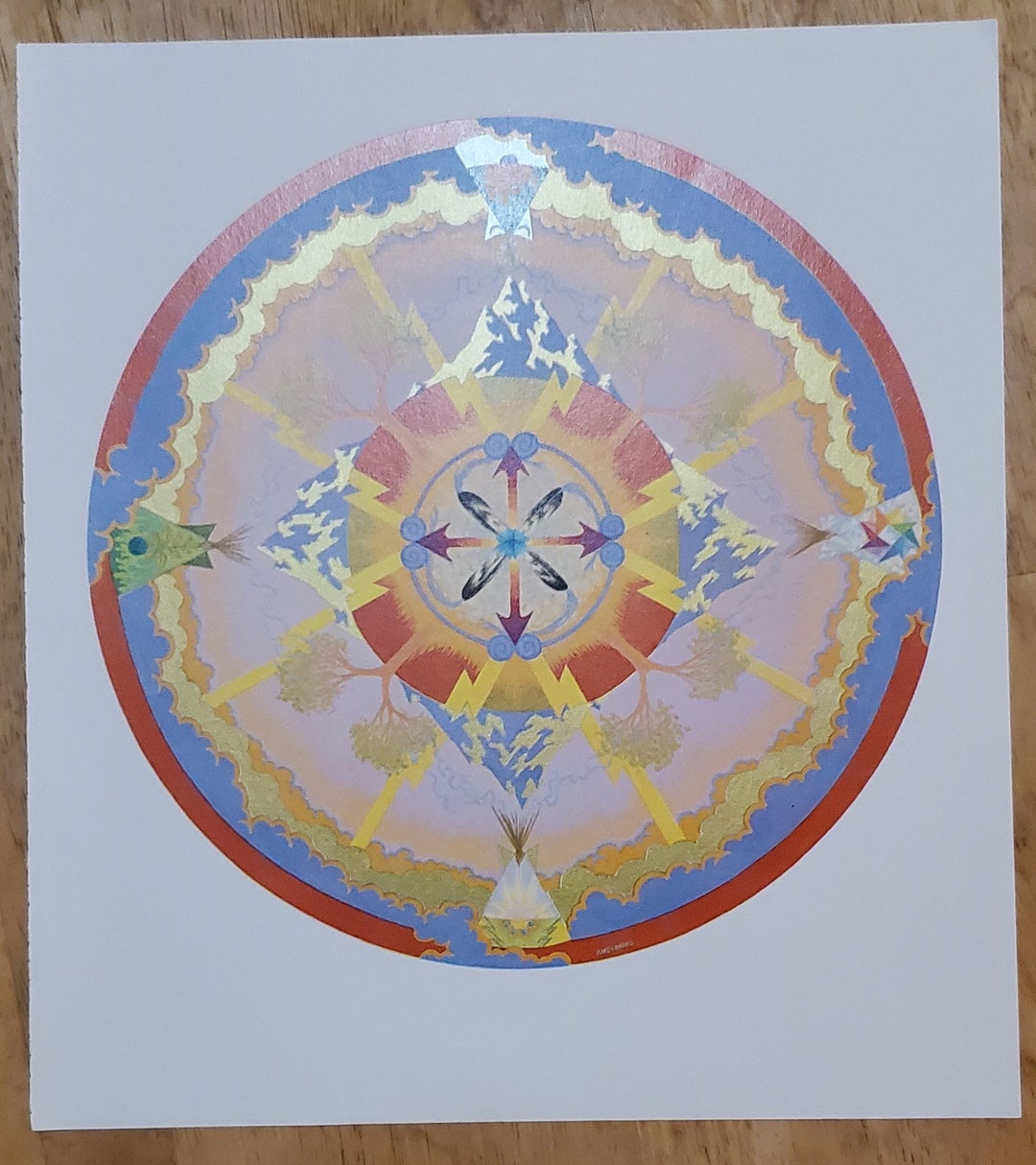 Indian Shaman Style “personal Shield” Art Bookplate IS3 - Etsy