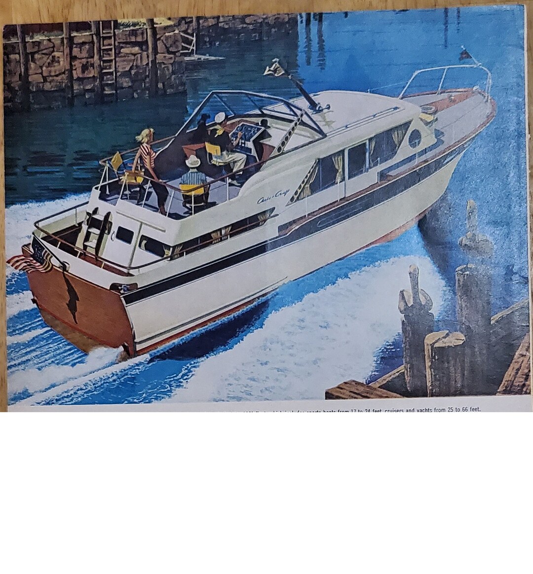 1961 CHRIS-CRAFT 41-foot CONQUEROR Print Ad 1B53 - Etsy