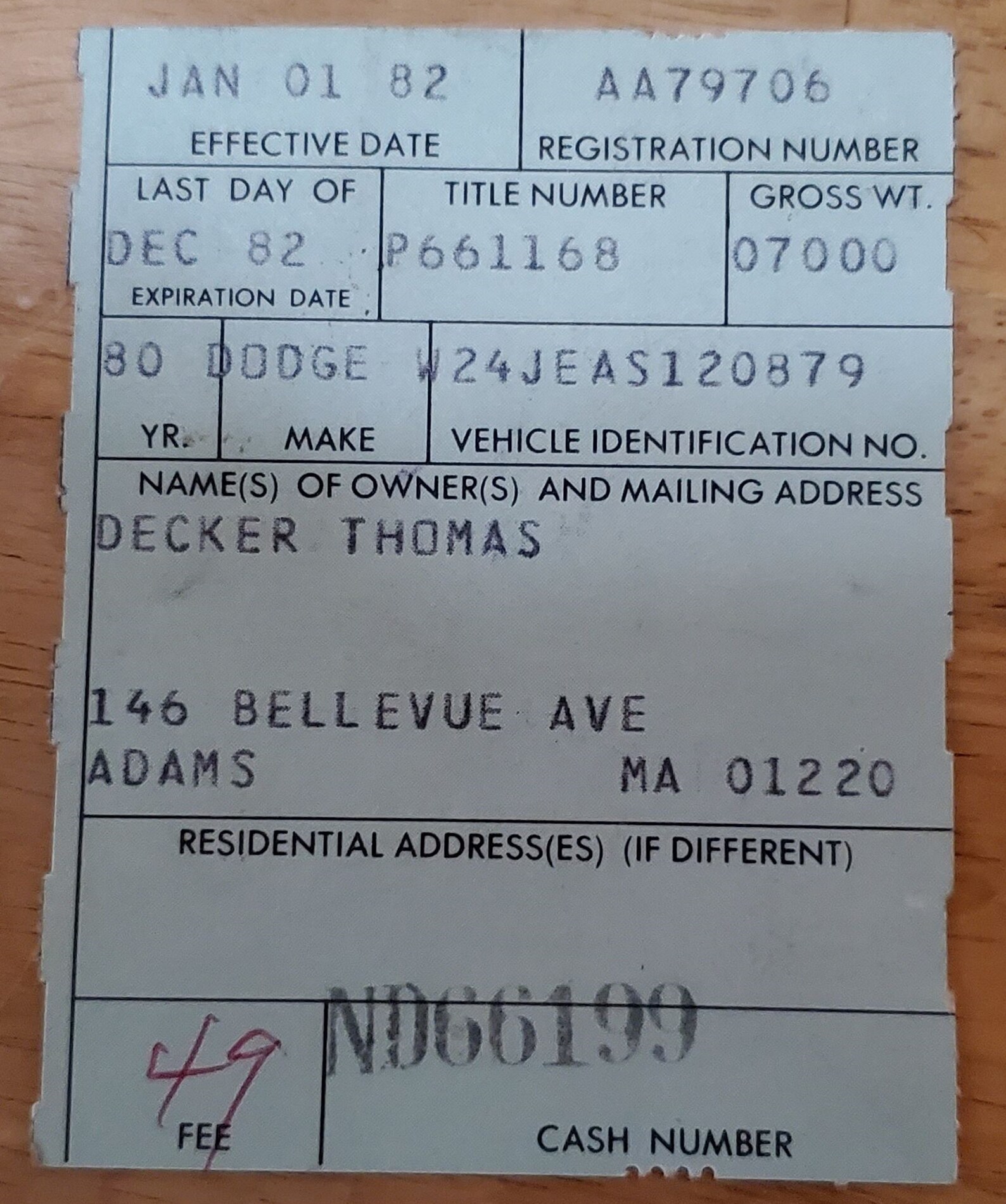 ORIGINAL 1980 DODGE SWEPTLINE Pickup Glove Box Document Collection DTL1 ...