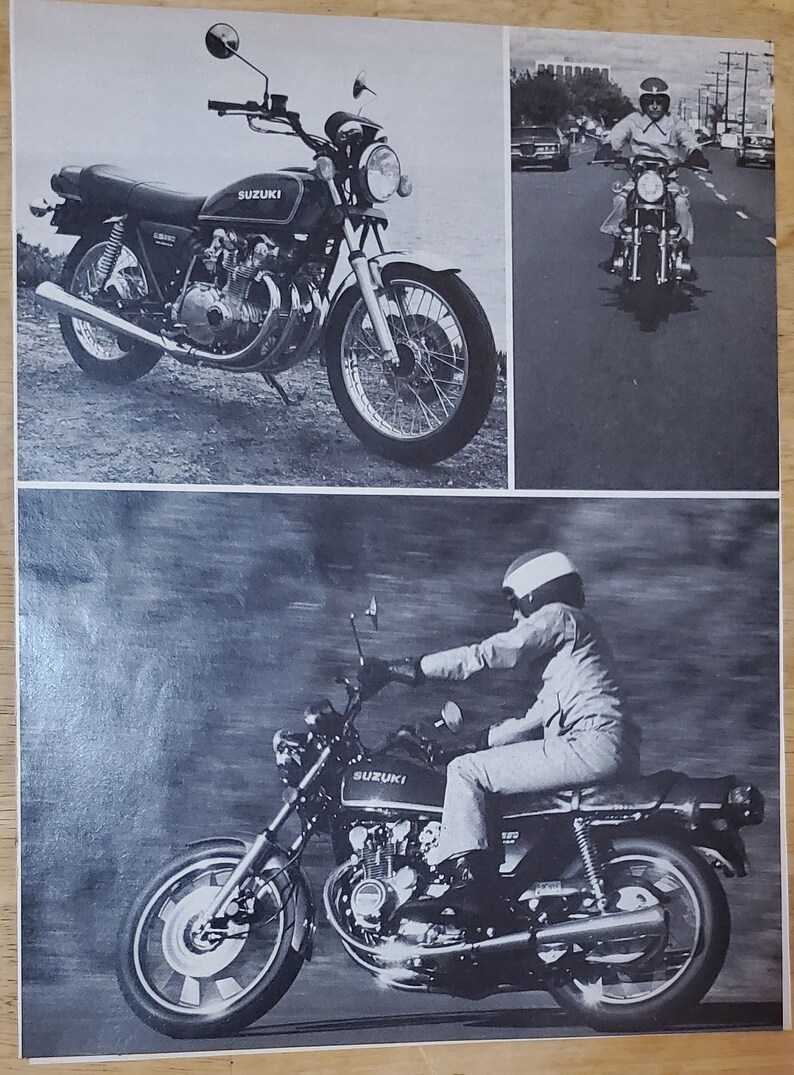 1977 SUZUKI GS550 Motorcycle Road Test From Cycle World 1MC32 - Etsy