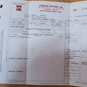 ORIGINAL 1980 DODGE SWEPTLINE Pickup Glove Box Document Collection DTL1 ...