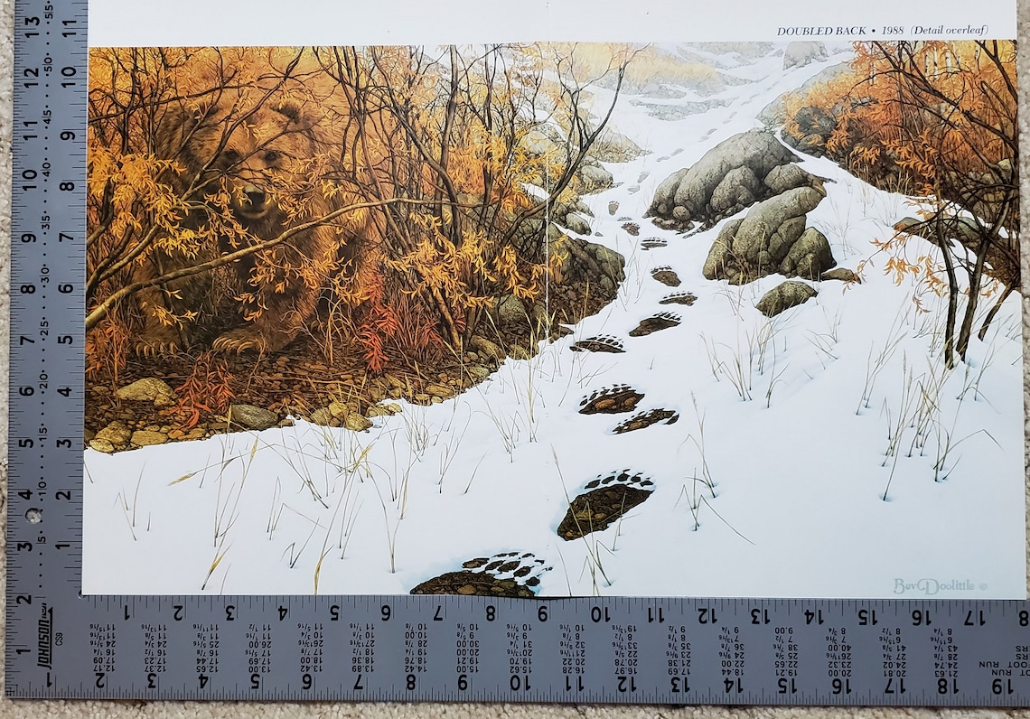 DOUBLE BACK Art Print Bookplate Painted by Bev Doolittle – Wall Art BD4 ...