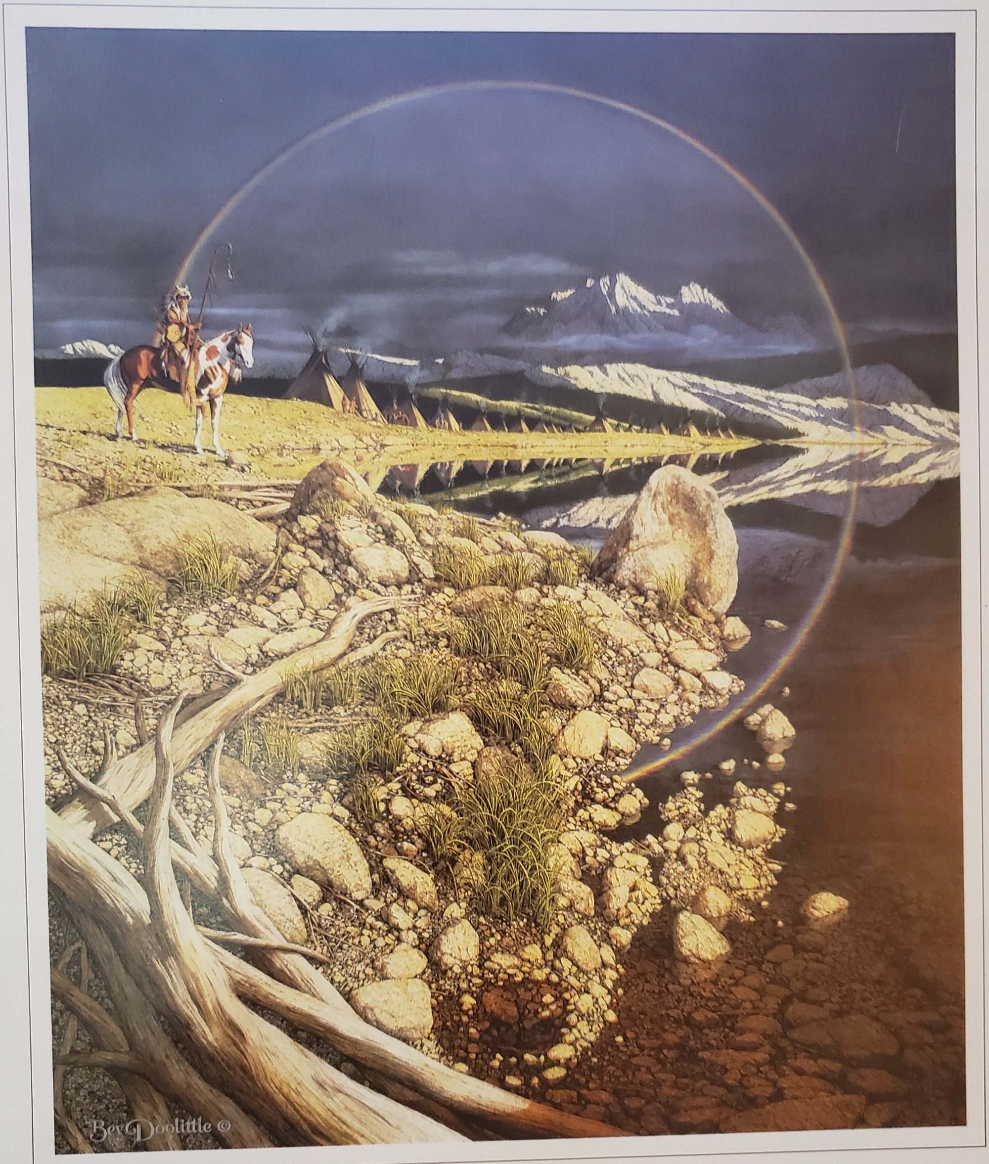 THE SENTINEL Art Print Bookplate Painted by Bev Doolittle – Wall Art ...