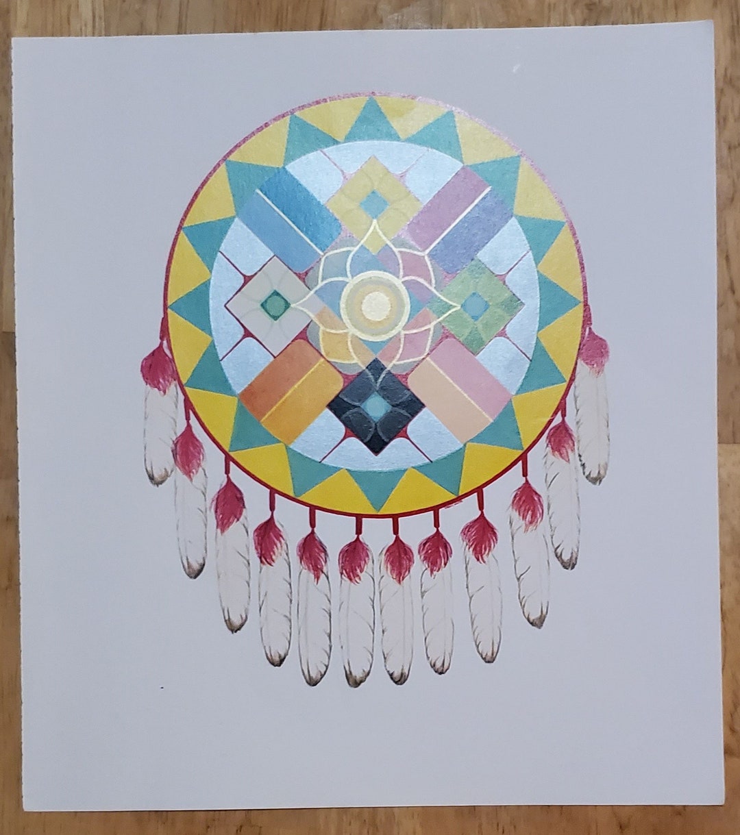 Indian Shaman Style “personal Shield” Art Bookplate IS2 - Etsy