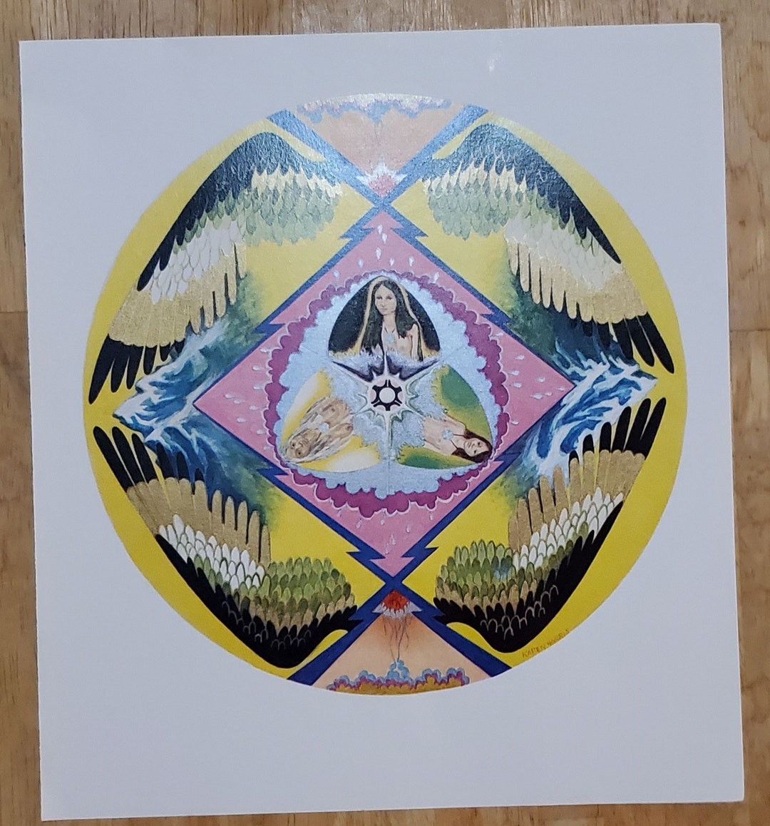 Indian Shaman Style “personal Shield” Art Bookplate IS12 - Etsy