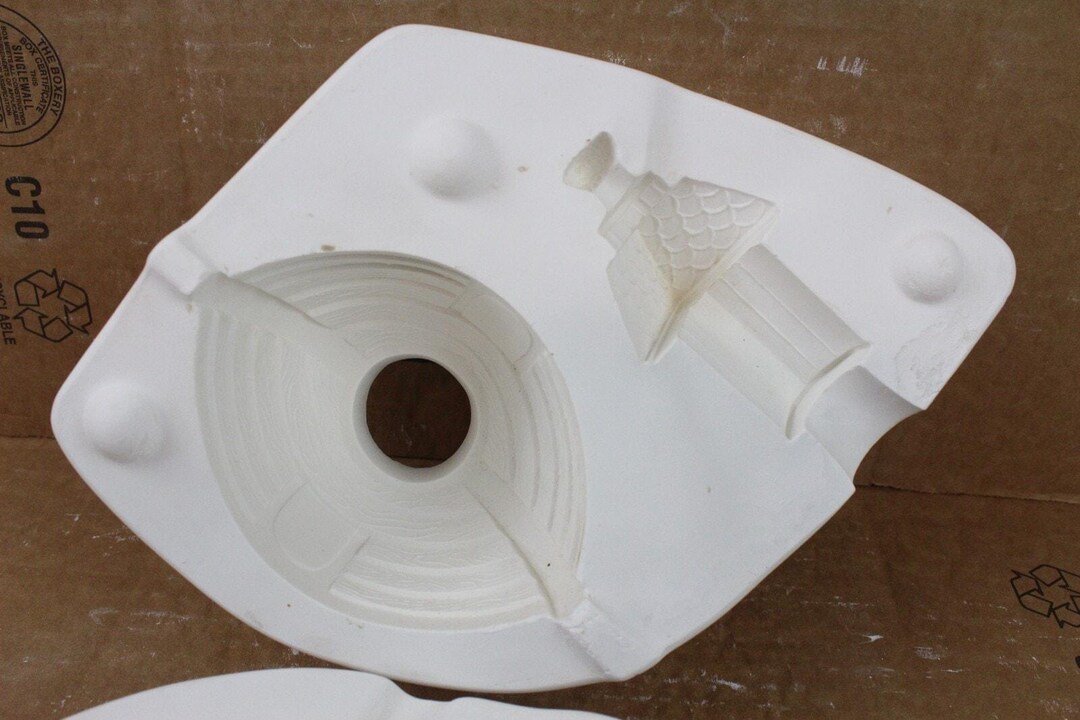 Ceramic Slip Mold 2 Piece Noah's Ark Religious Decoration Boat Ship ...