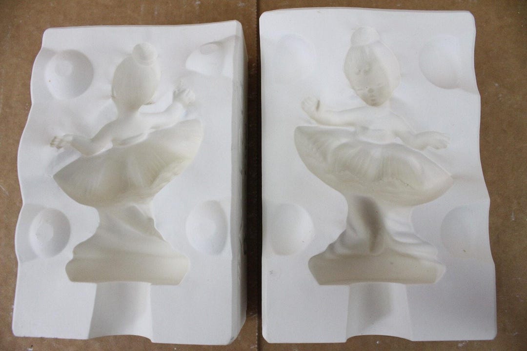 Ceramic Slip Mold 2 Piece Ballerina Dancer Alberta's A-470 Cast Casting ...