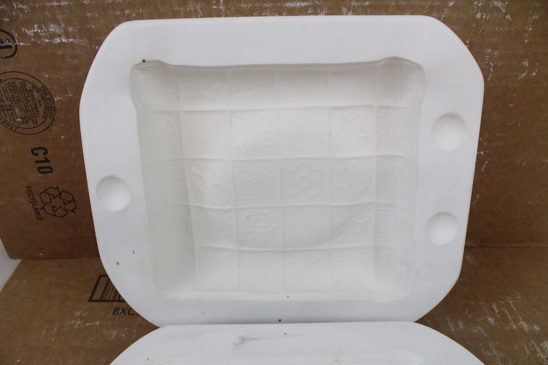 Ceramic Slip Mold 2 Piece Quilt Base Bed Blanket Macky Cast Casting - Etsy