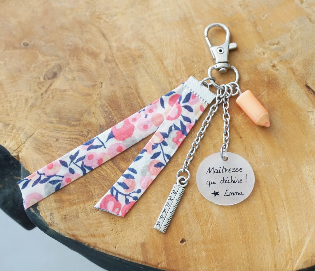 Liberty Key Ring mistress Who Tears Personalized Child's First Name Customizable School Gift ...
