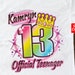Personalized Family Matching Any Age Birthday T-shirt, Crown 13th ...
