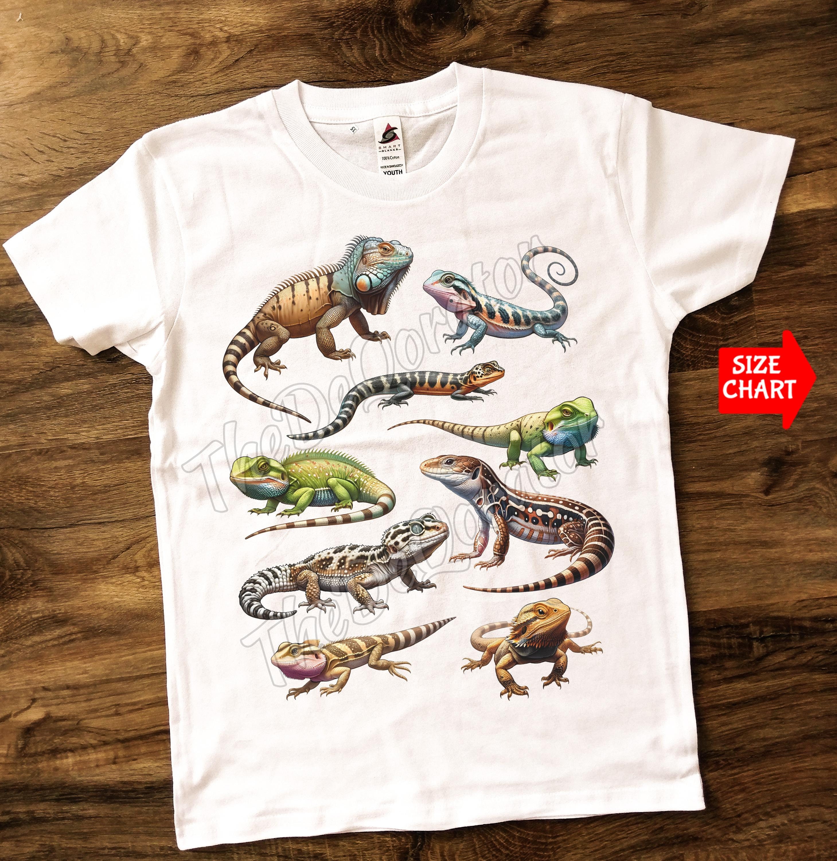 Reptile Lizard T-shirt, Lizards Lover Toddler Party Shirt, Lizard Party ...