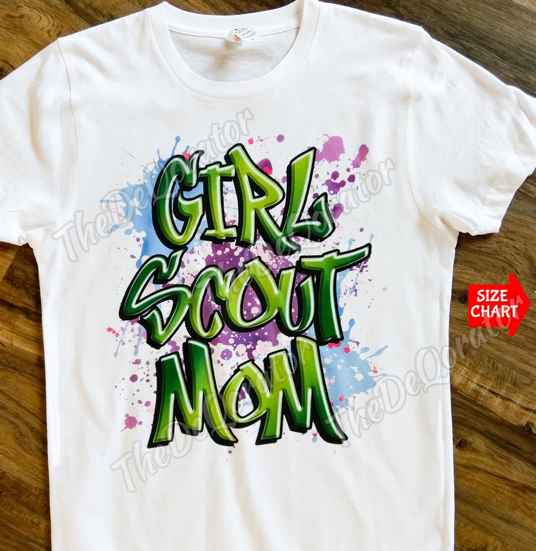 Custom Girl Scout Mom T-shirt Motherhood Mommy Trendy Mom - Etsy