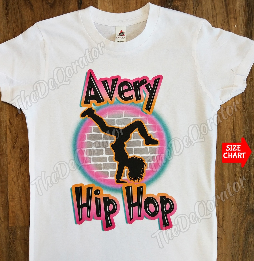 Personalized Girl Break Dance T-shirt, Graphic Tee, Dancer, Brick Wall ...